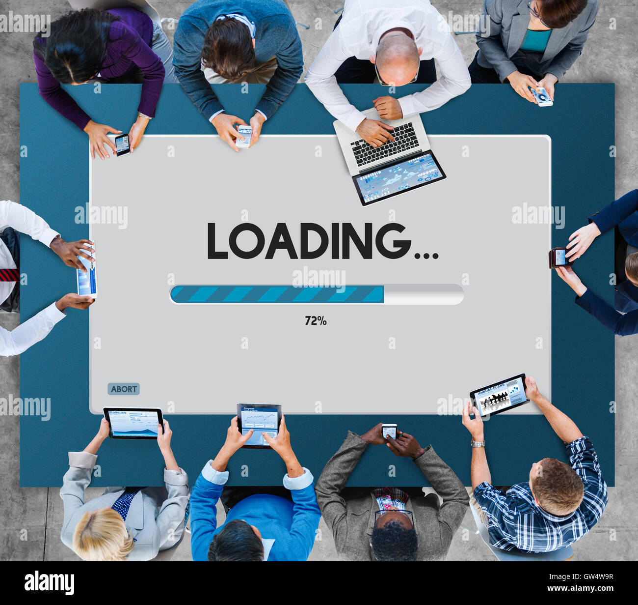 Speed Progress Bar Icon Technology Concept Stock Photo - Alamy