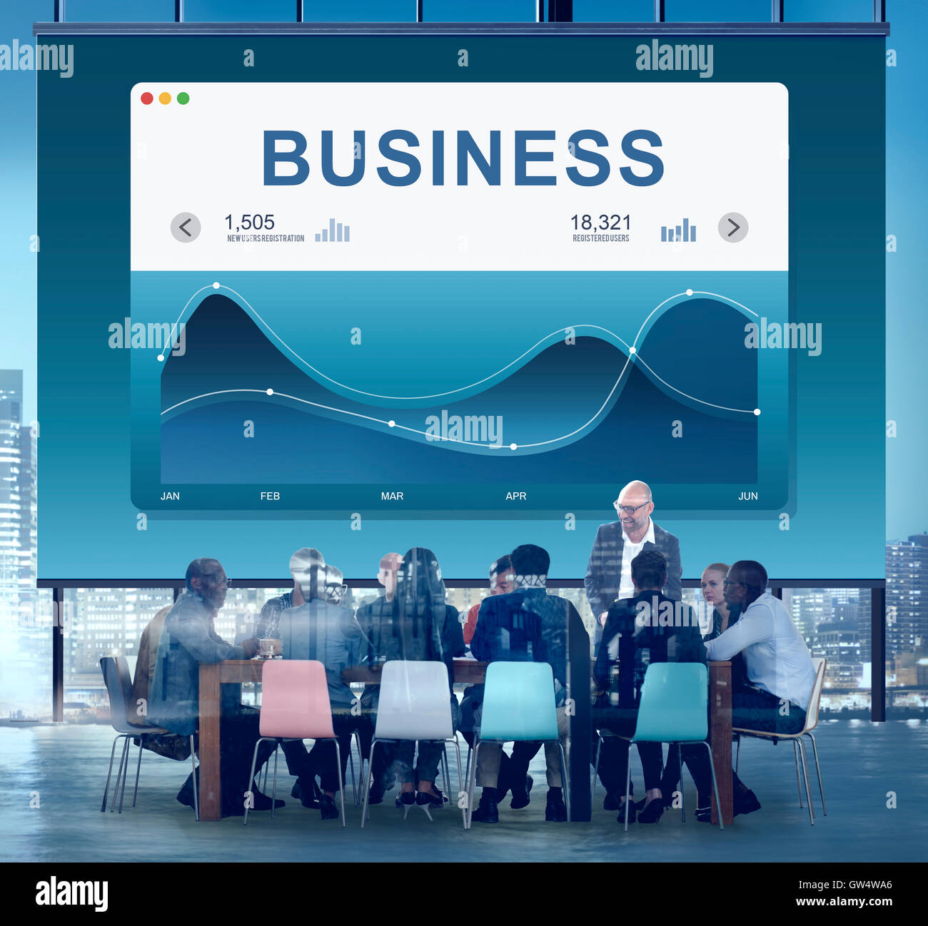 Business Analysis Chart Data Graphic Concept Stock Photo - Alamy