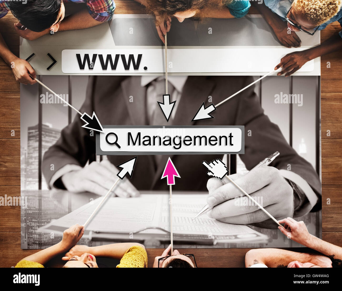Management Manager Managing Organization Concept Stock Photo - Alamy
