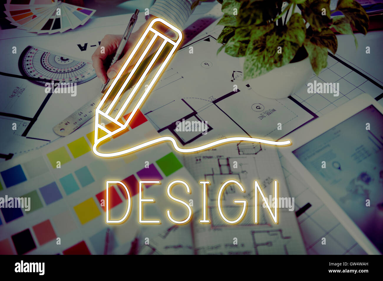 Art Pencil Drawing Creativity Imagination Skills Concept Stock Photo ...