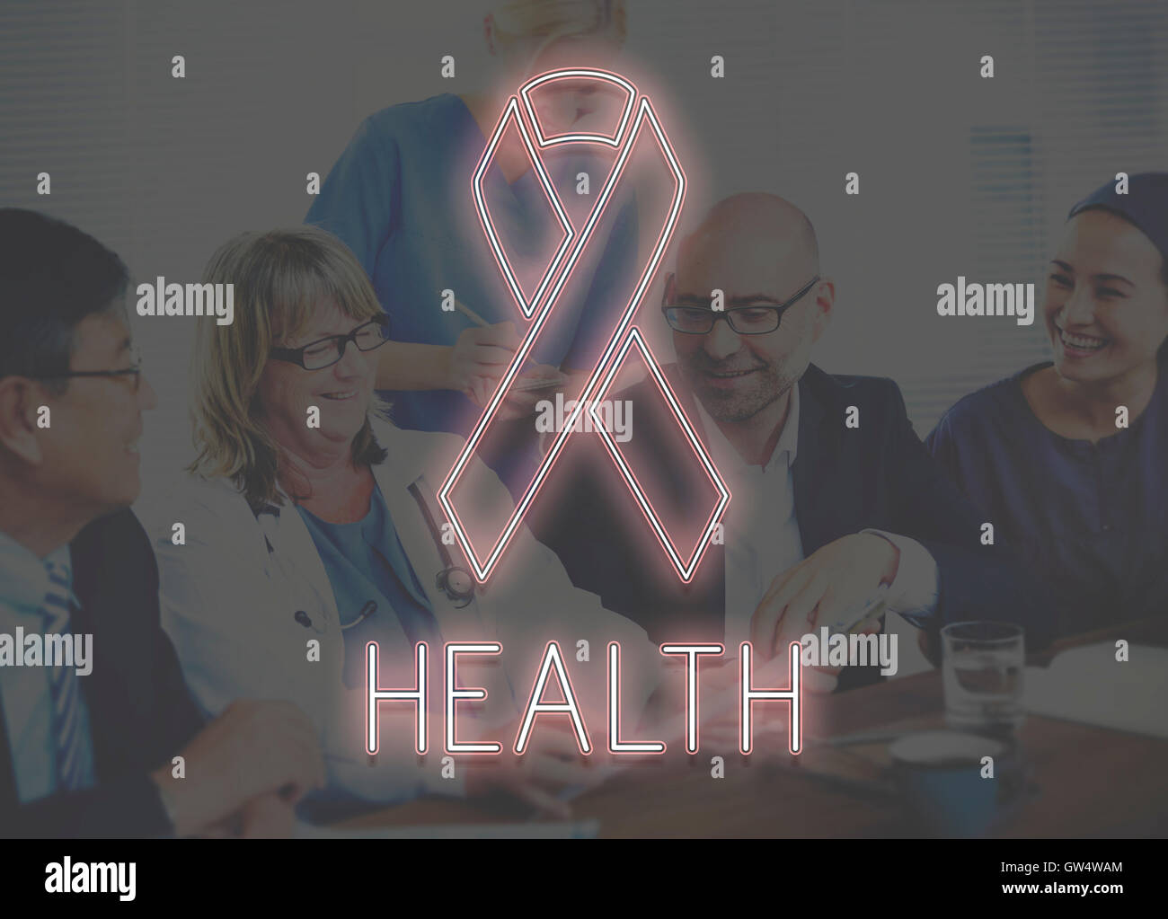 Womens Health Awareness Ribbon Concept Stock Photo - Alamy