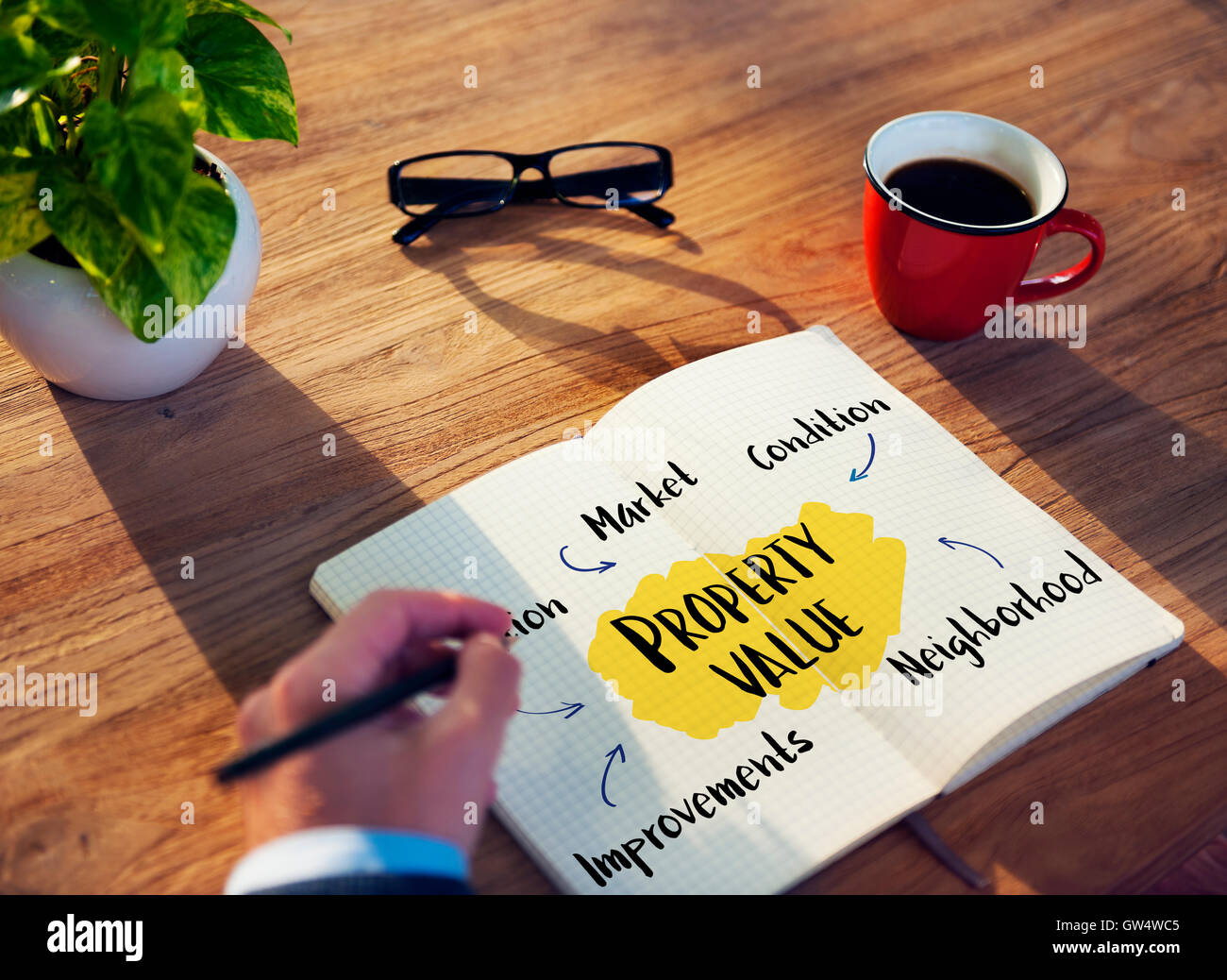 Property Value Market Diagram Concept Stock Photo - Alamy
