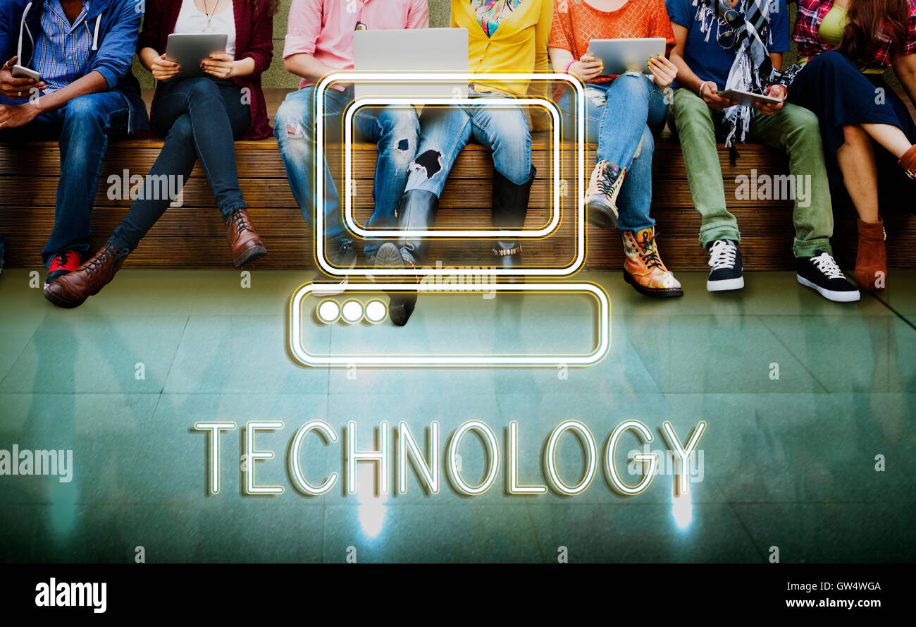 College technology concept hi-res stock photography and images - Alamy