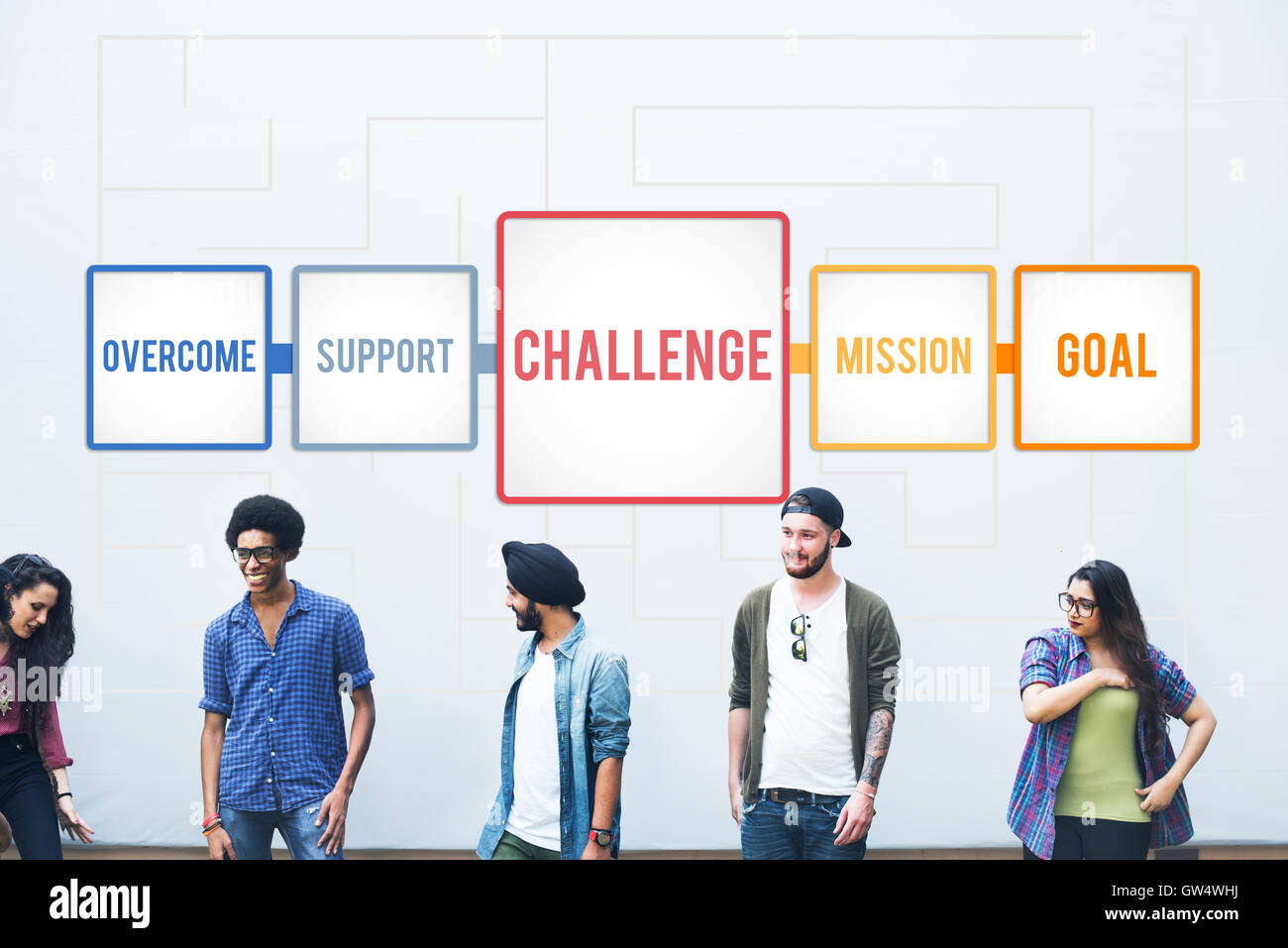 Aim Ambition Challenge Overcome Goal Concept Stock Photo - Alamy