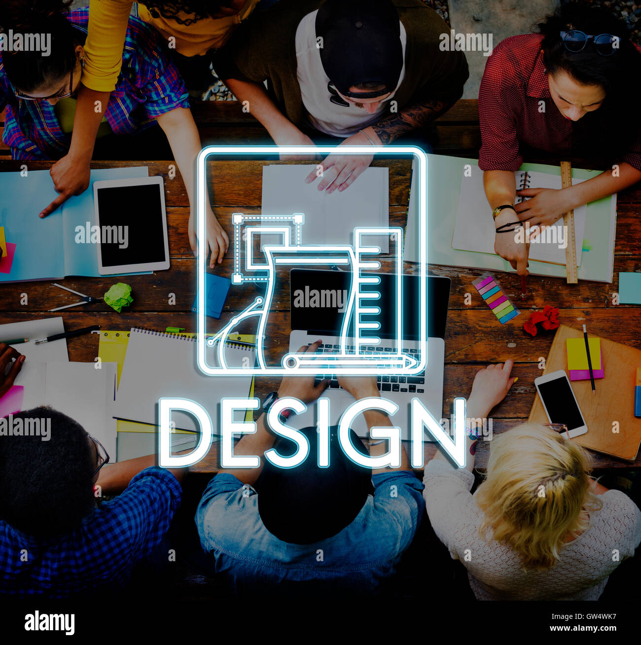 Design Creative Ideas Model Sketch Draft Concept Stock Photo - Alamy