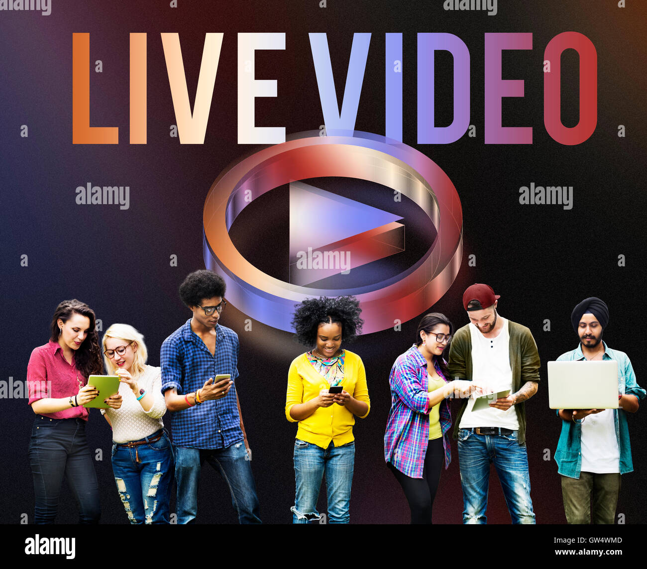 Video player on laptop hi-res stock photography and images - Alamy