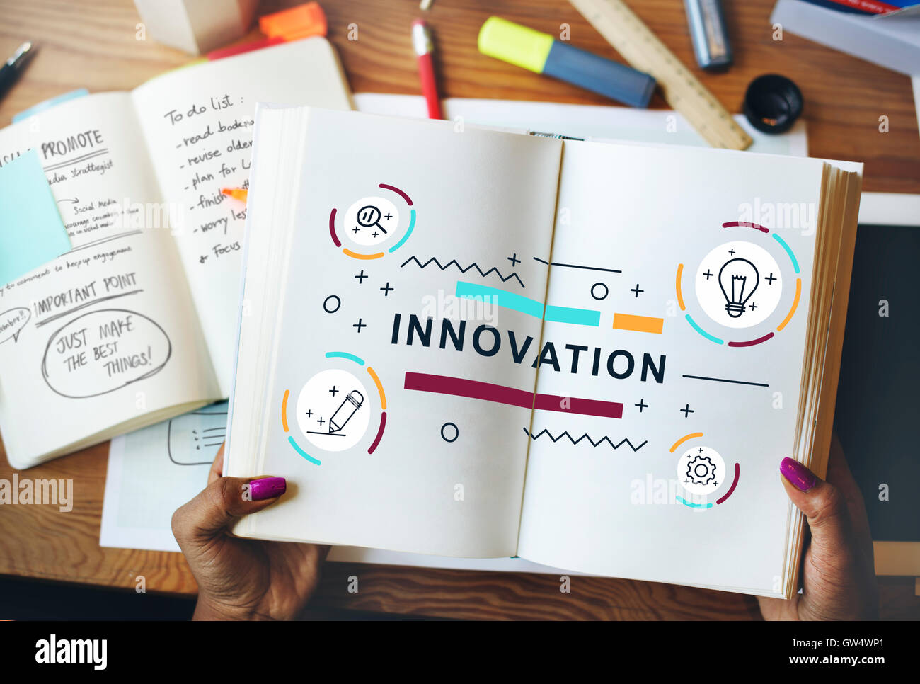 Innovation Creative Vision Ideas Graphic Concept Stock Photo - Alamy