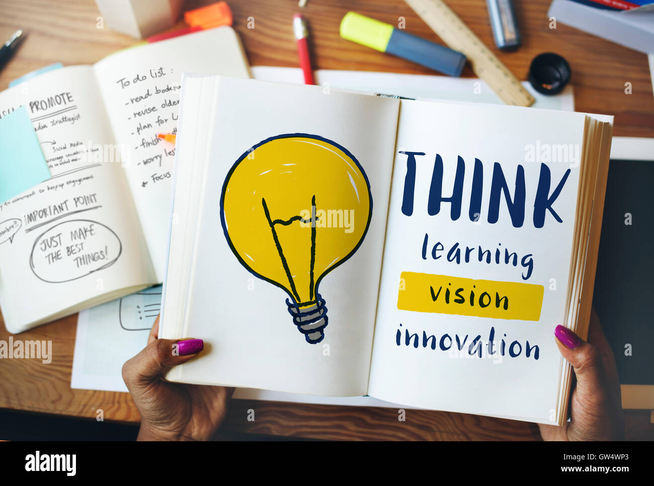Creative Think Invention Inspiration Concept Stock Photo - Alamy