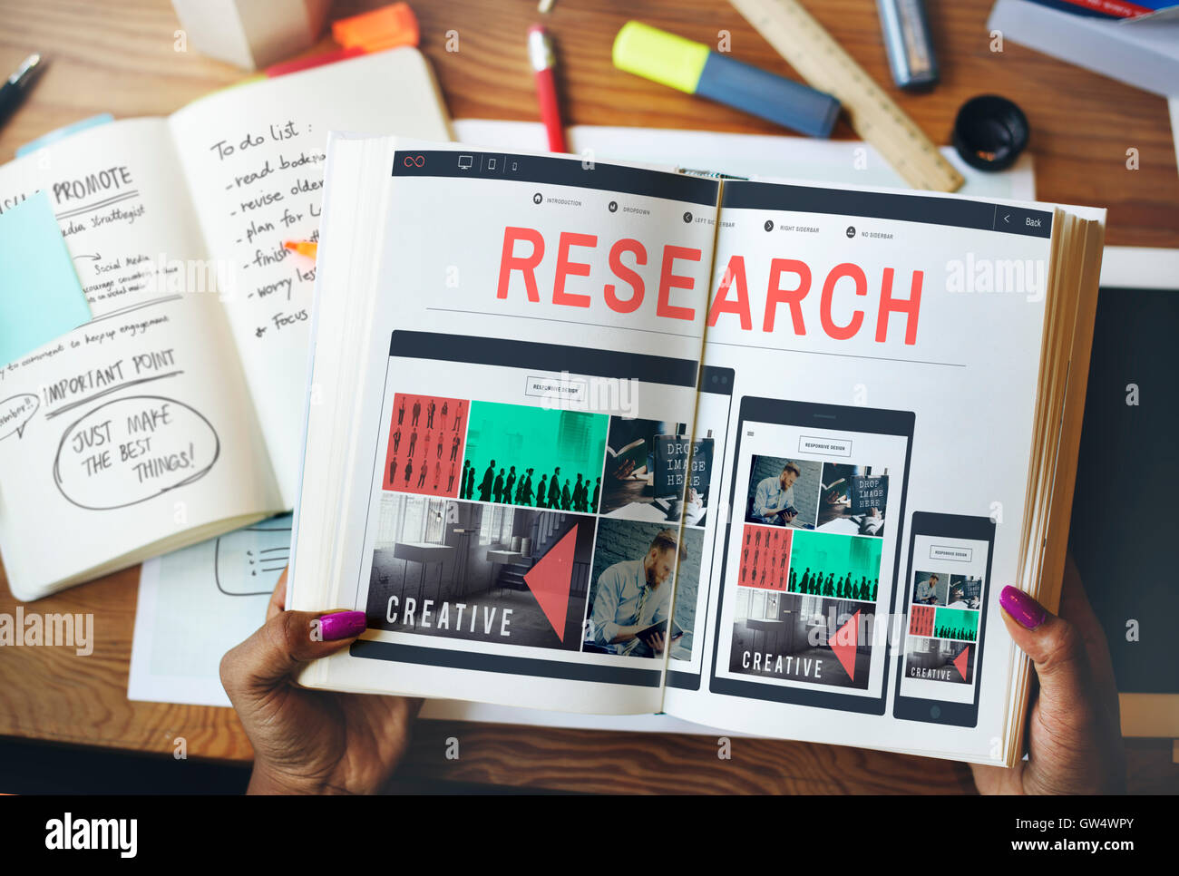 Research Information Knowledge Question Report Concept Stock Photo - Alamy