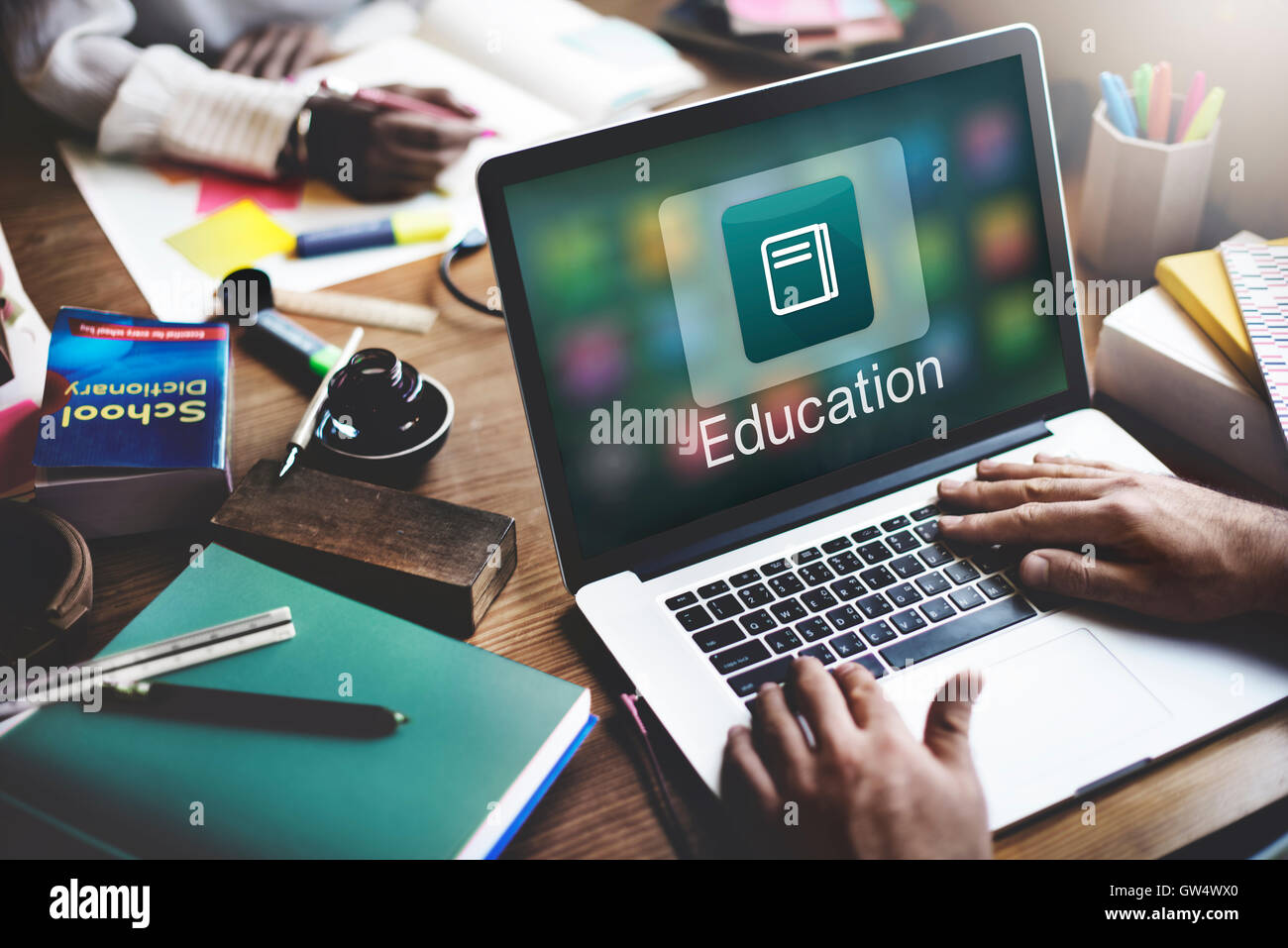 Education Application Knowledge Development Concept Stock Photo - Alamy