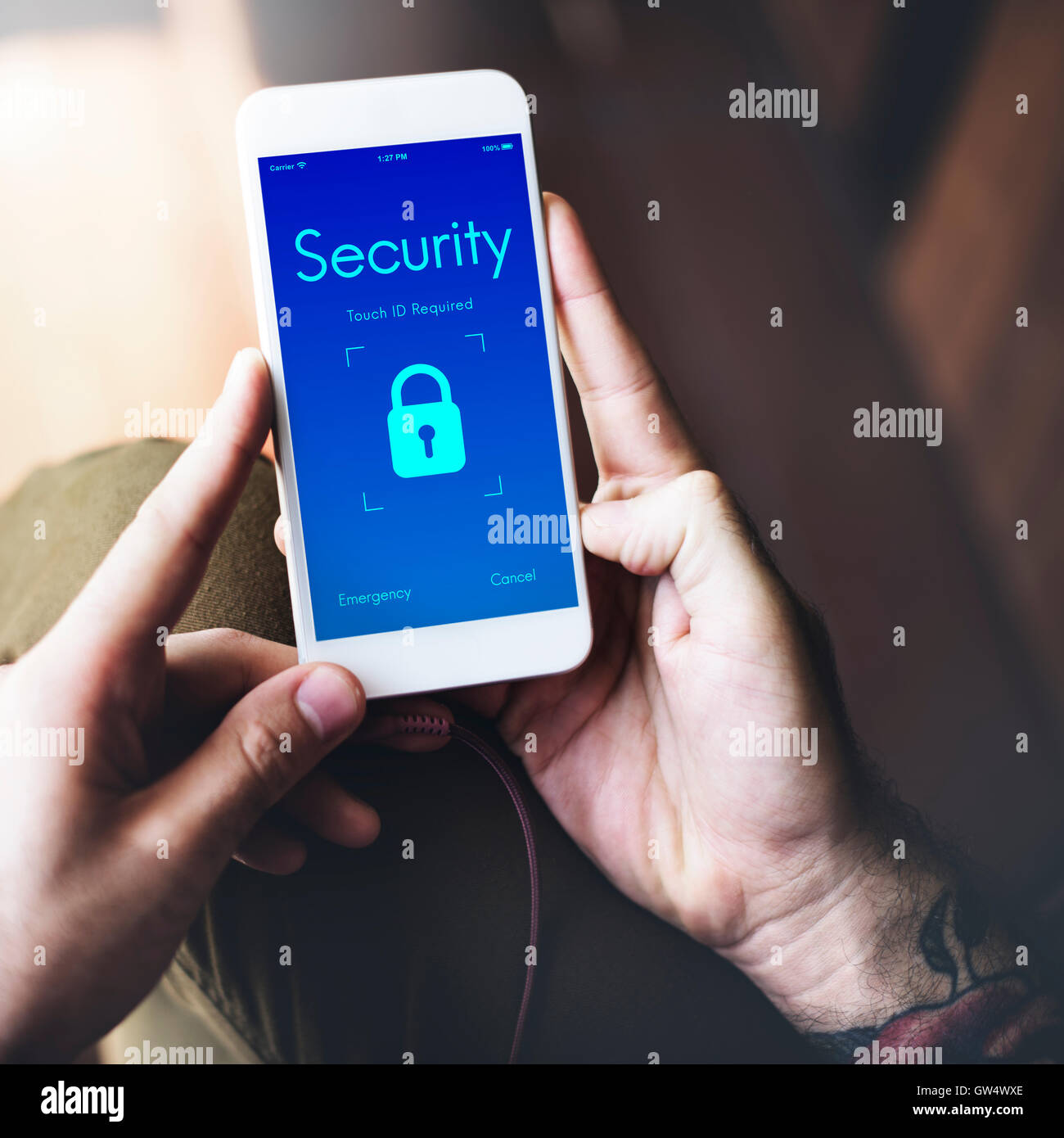 Digital Security Lockscreen Concept Stock Photo - Alamy