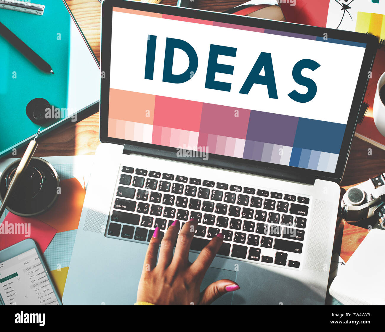 Create Creativity Ideas Design Concept Stock Photo - Alamy
