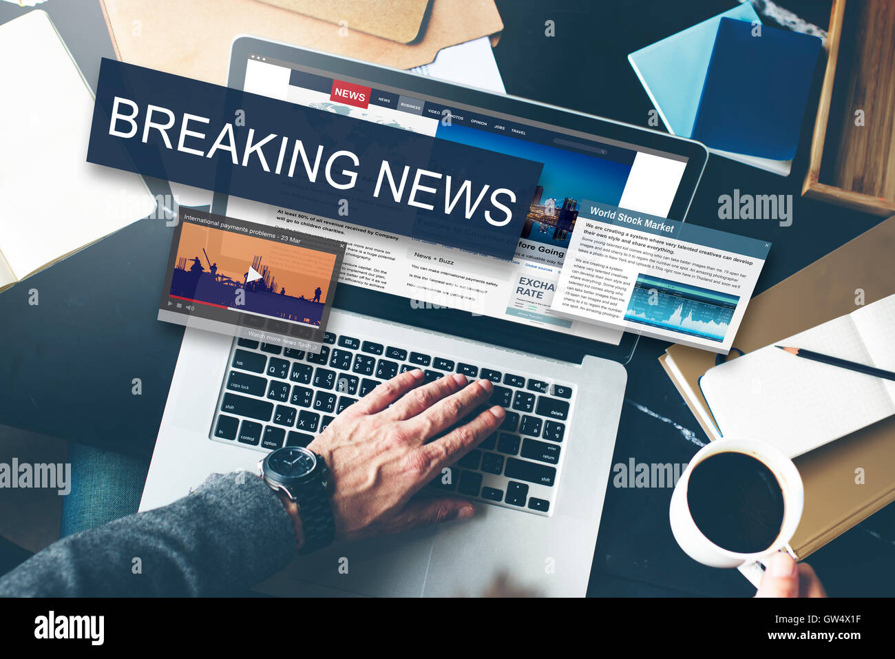 Breaking News Media Announcement Social Concept Stock Photo - Alamy Breaking News Media Announcement Social Concept Stock Photo - Alamy
