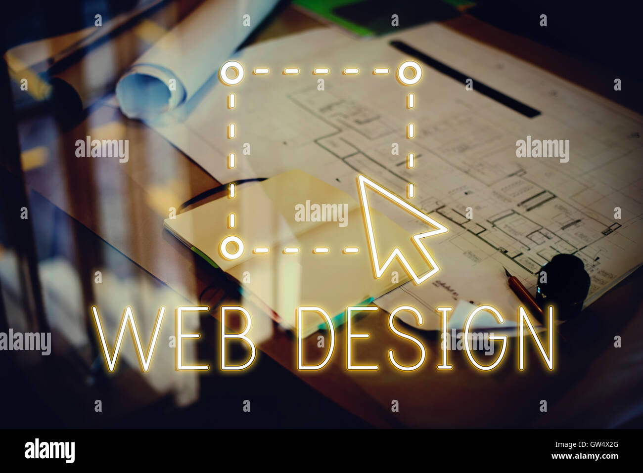 Art Create Draft Imagine Layout Outline Graphic Concept Stock Photo - Alamy