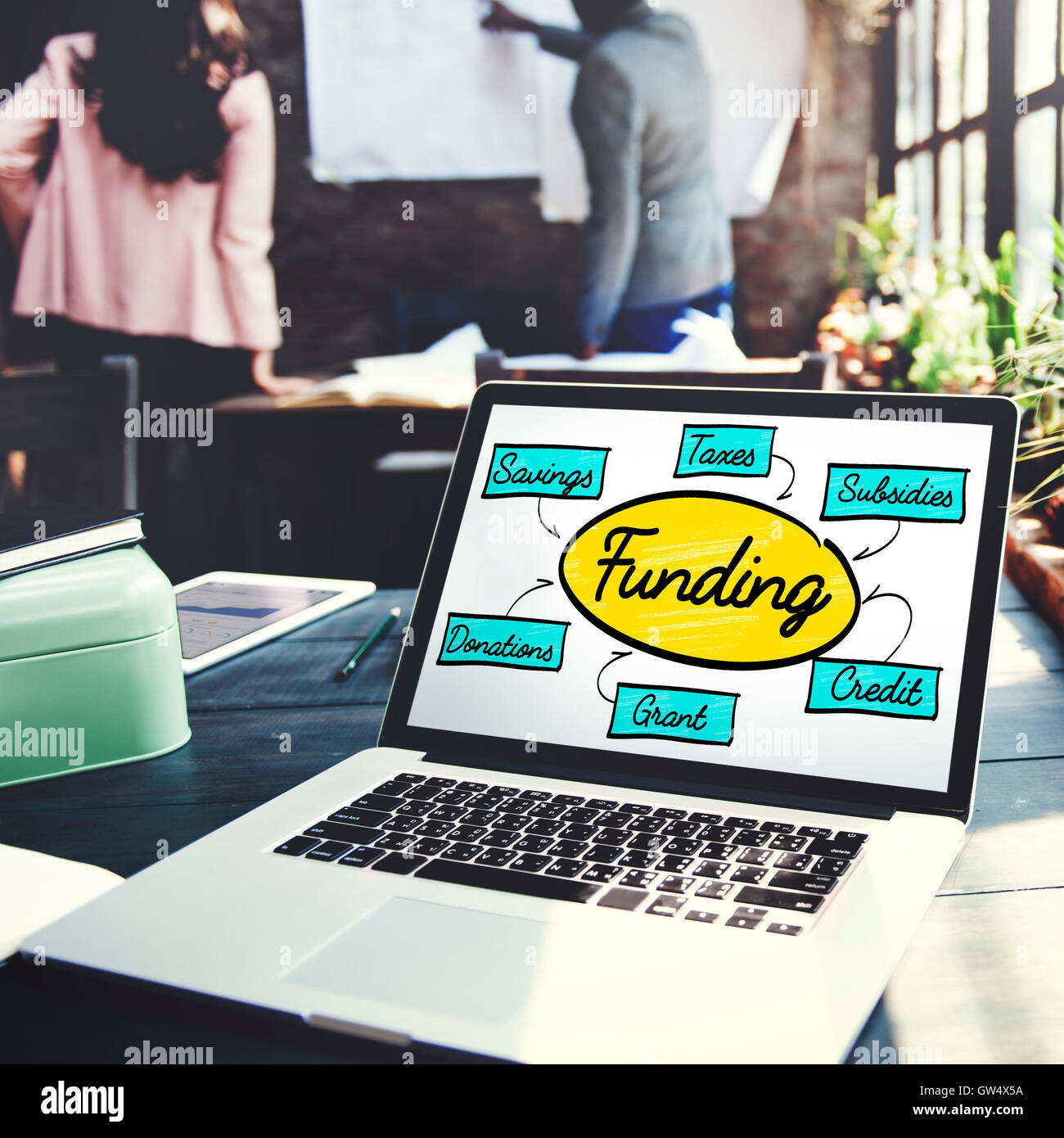 Funding Grant Donation Diagram Concept Stock Photo - Alamy