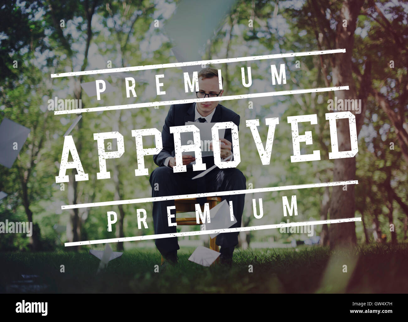 Quality Service Guaranteed Premium Quality Concept Stock Photo - Alamy