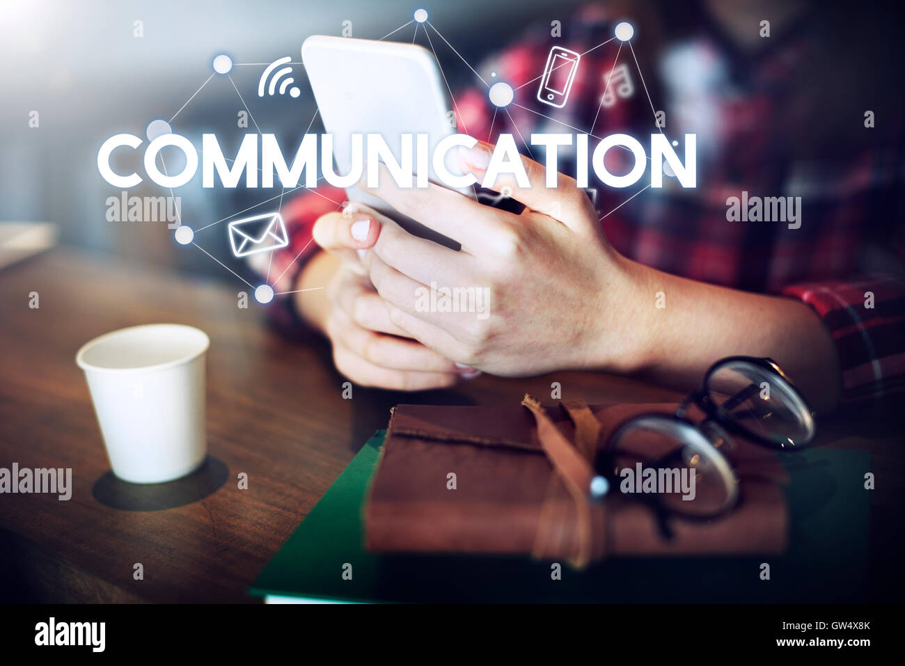 Social Networking Global Communications Technology Connection Concept ...