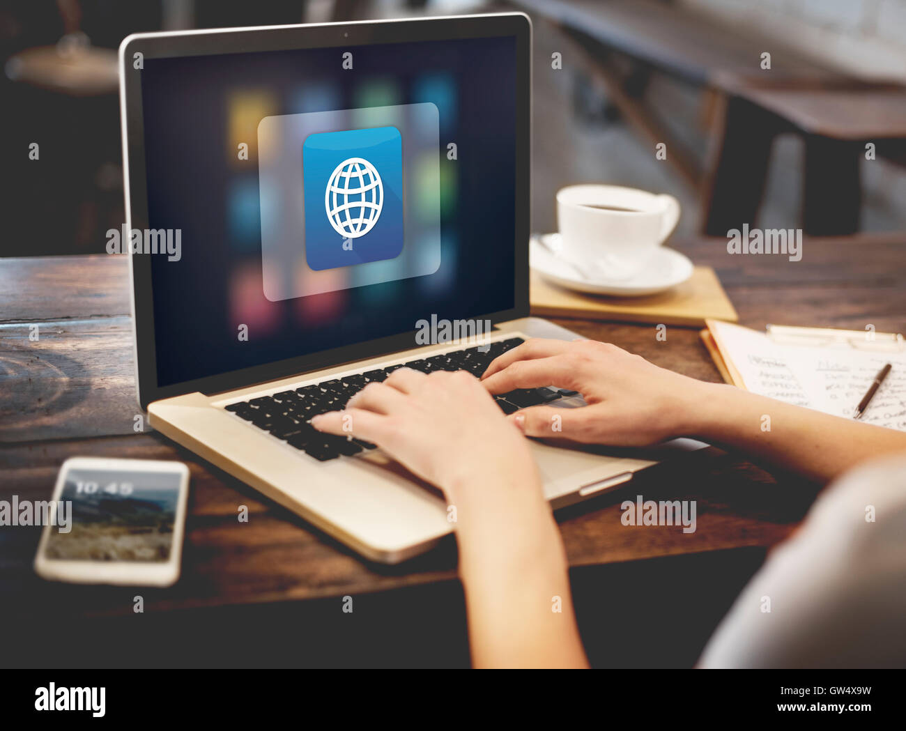 Global icon hi-res stock photography and images - Alamy