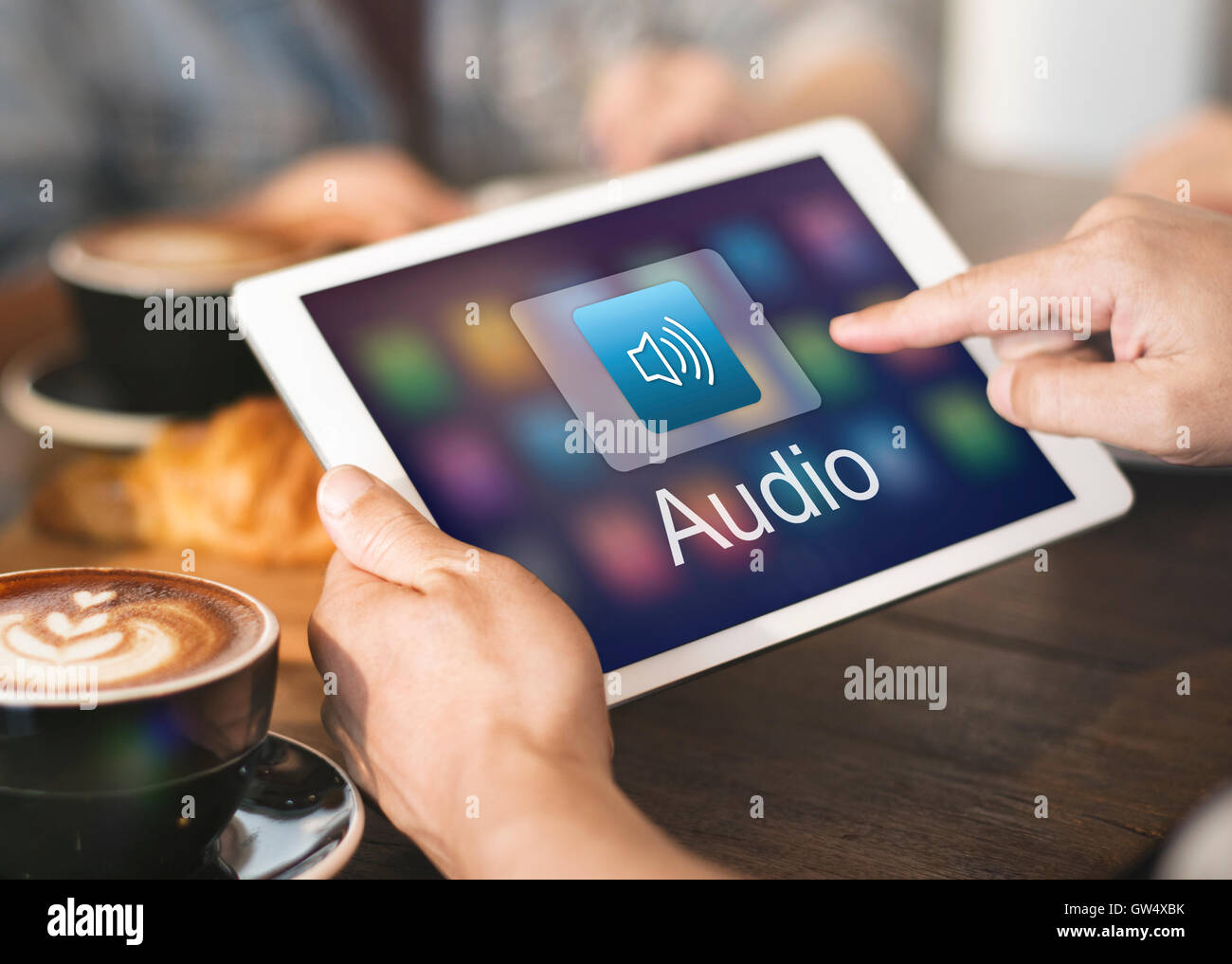 Digital Music Streaming Multimedia Entertainment Online Concept Stock ...