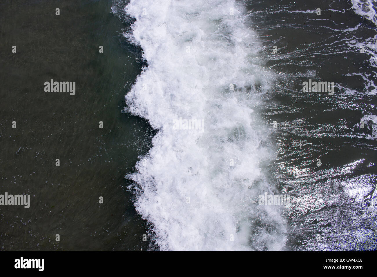 Ocean Wave from Above Stock Photo - Alamy