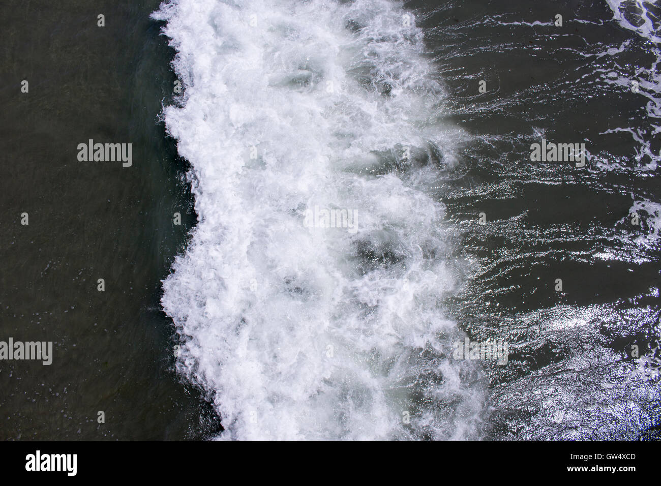 Ocean Wave from Above Stock Photo - Alamy