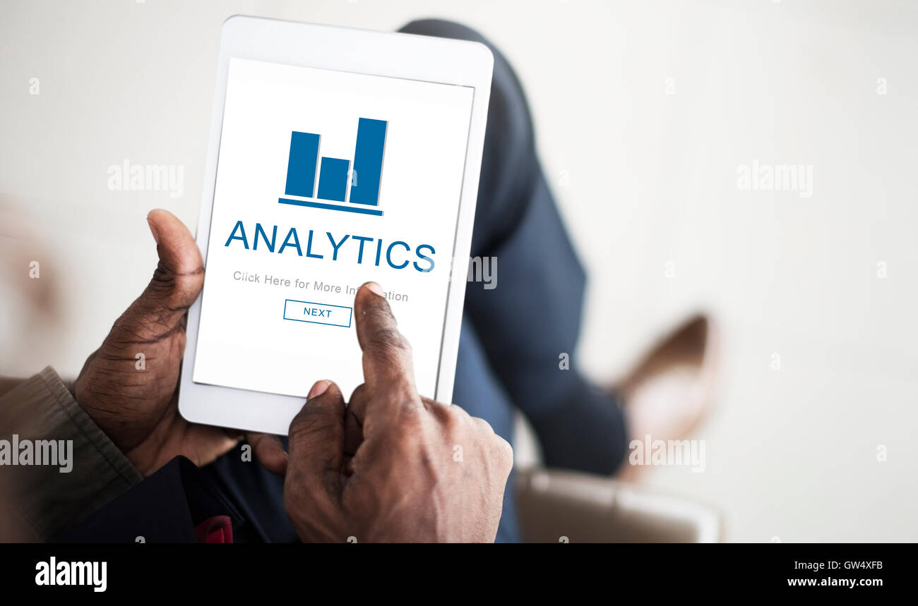 Analytics Finance App Homepage Concept Stock Photo - Alamy