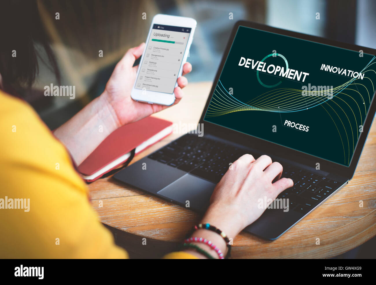 Technology Connect Development Network Process Concept Stock Photo - Alamy