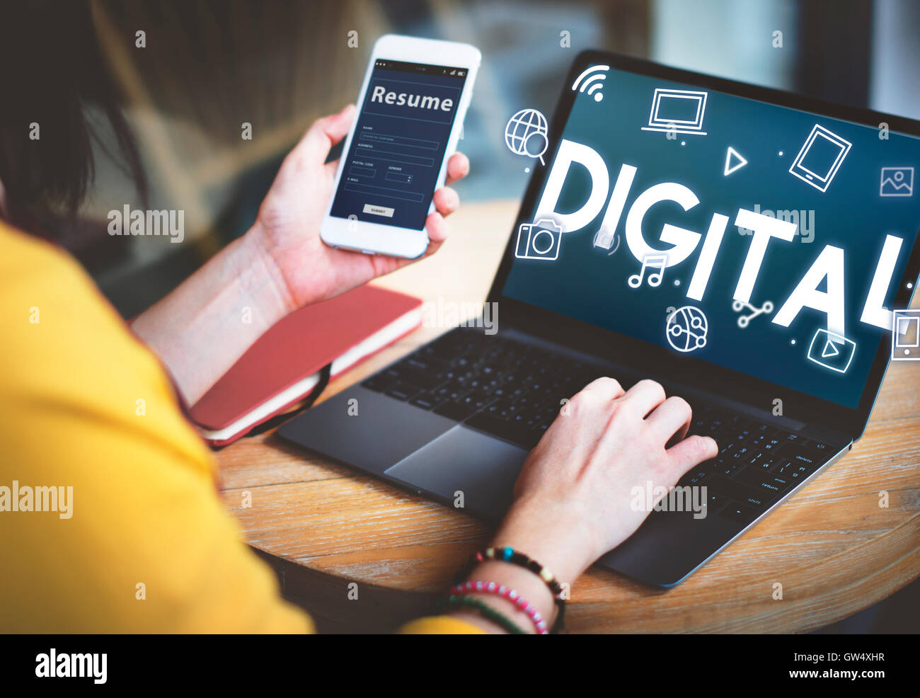 Digital Innovate Electronics Network Concept Stock Photo - Alamy