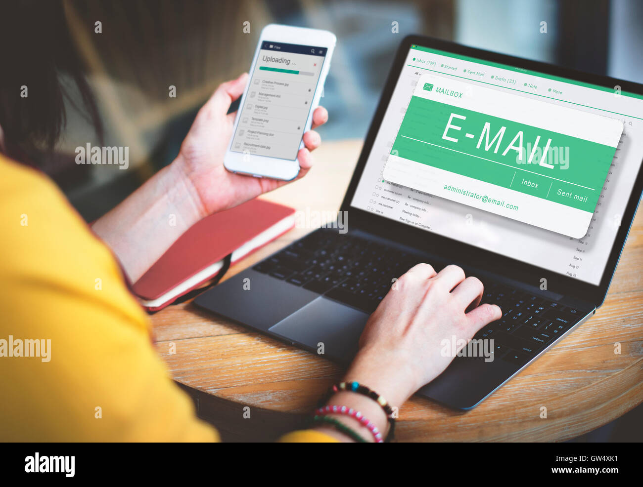 Email Message Digital Electronic Communication Concept Stock Photo - Alamy