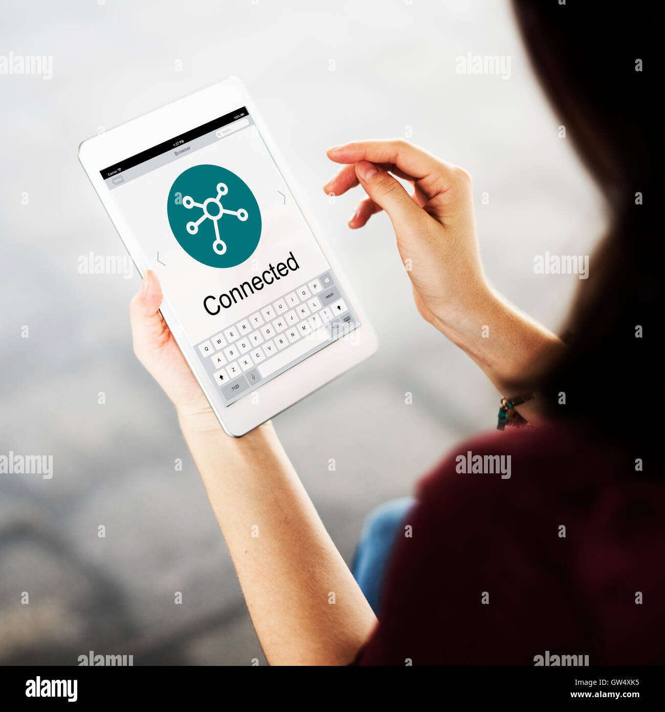 Digital Online Connection Symbol Concept Stock Photo - Alamy