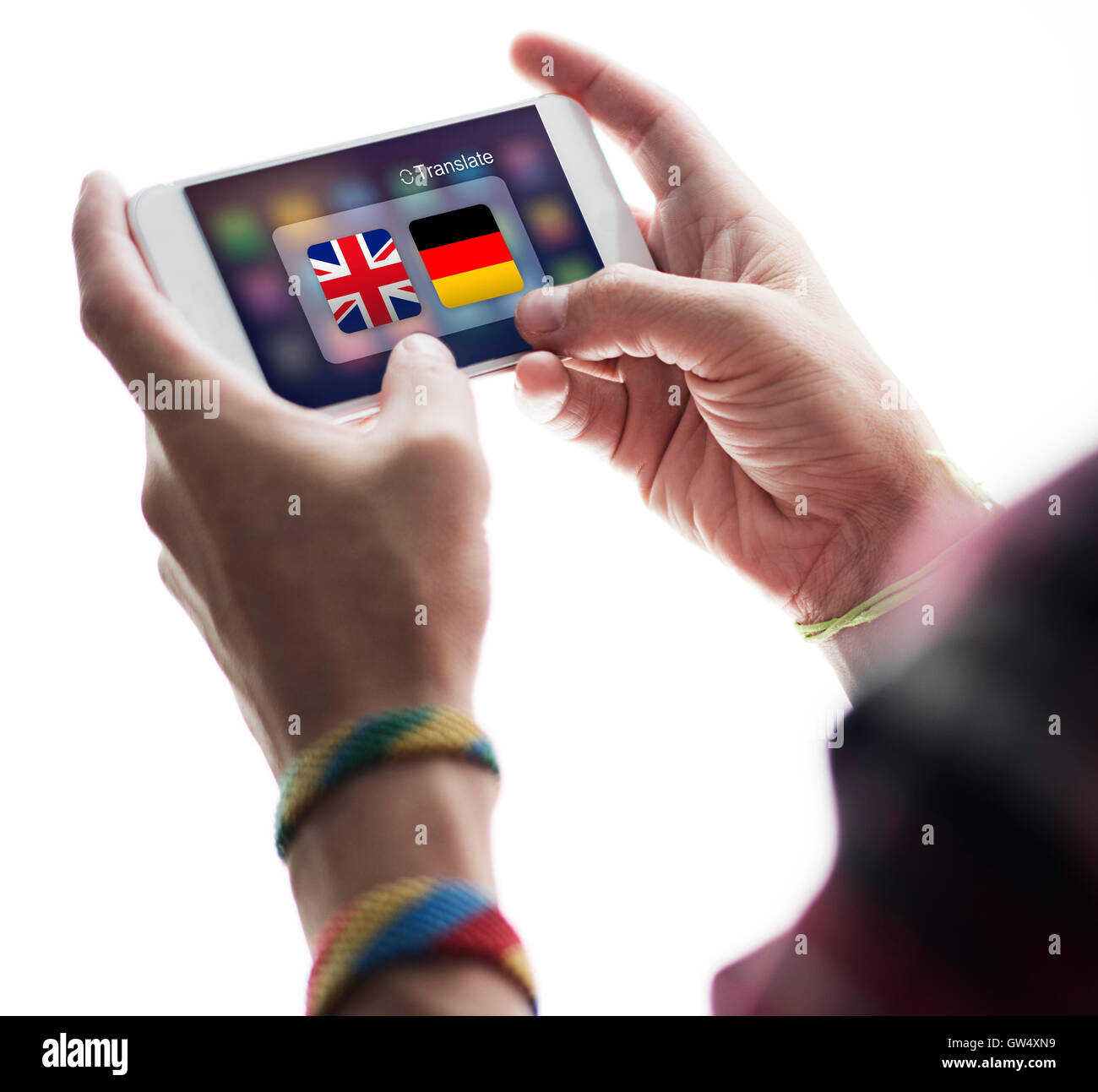 Flag Countries Foreign Word Translation Concept Stock Photo - Alamy