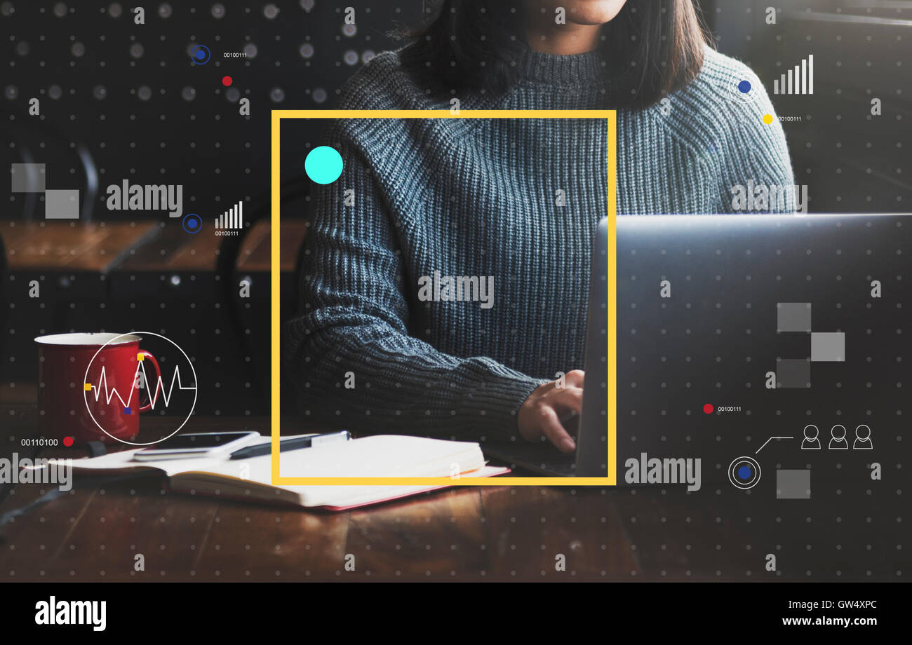 Connect Communication Technology Internet Lifestyle Concept Stock Photo ...