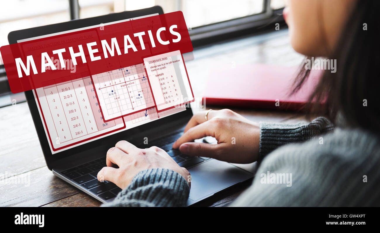 Mathematics Equation Calculate Algebra Function Concept Stock Photo - Alamy