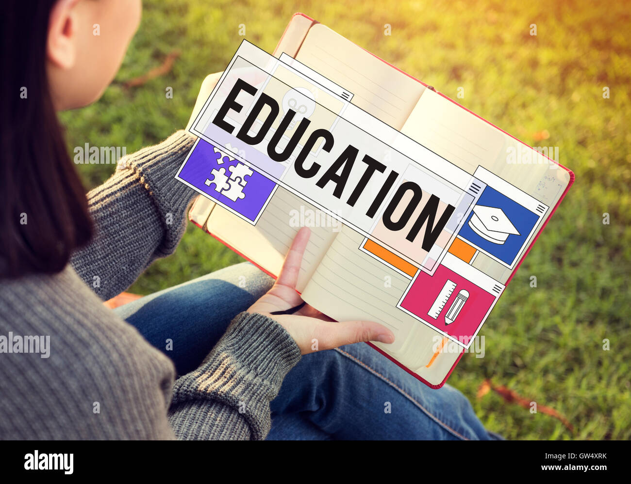 Education Knowledge Studying Learning Intelligence Concept Stock Photo ...