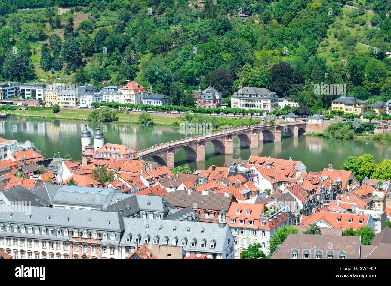 Panoramic landscape mountains forests river hi-res stock photography ...