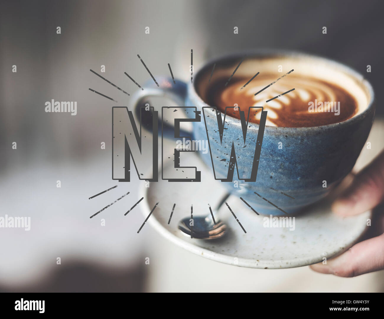 New Sign Advertisement Promotion Concept Stock Photo - Alamy