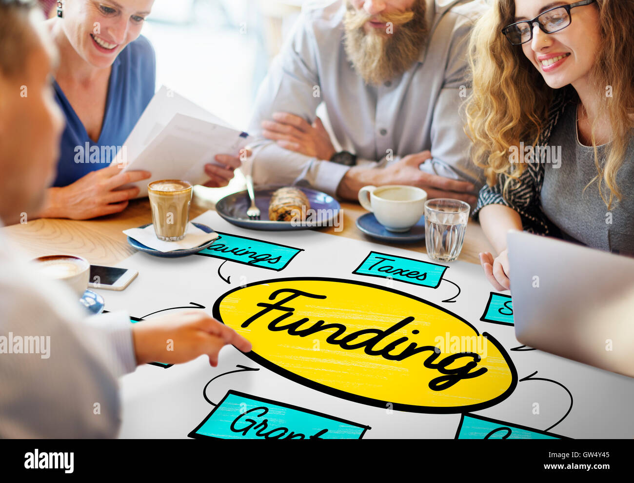 Funding Grant Donation Diagram Concept Stock Photo - Alamy