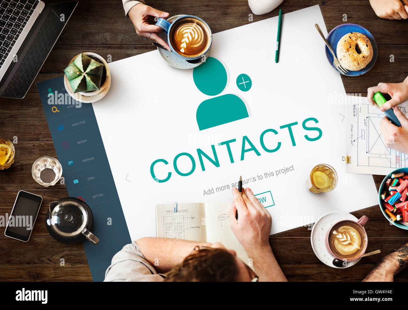 Contact Address Book Communication Information Concept Stock Photo - Alamy