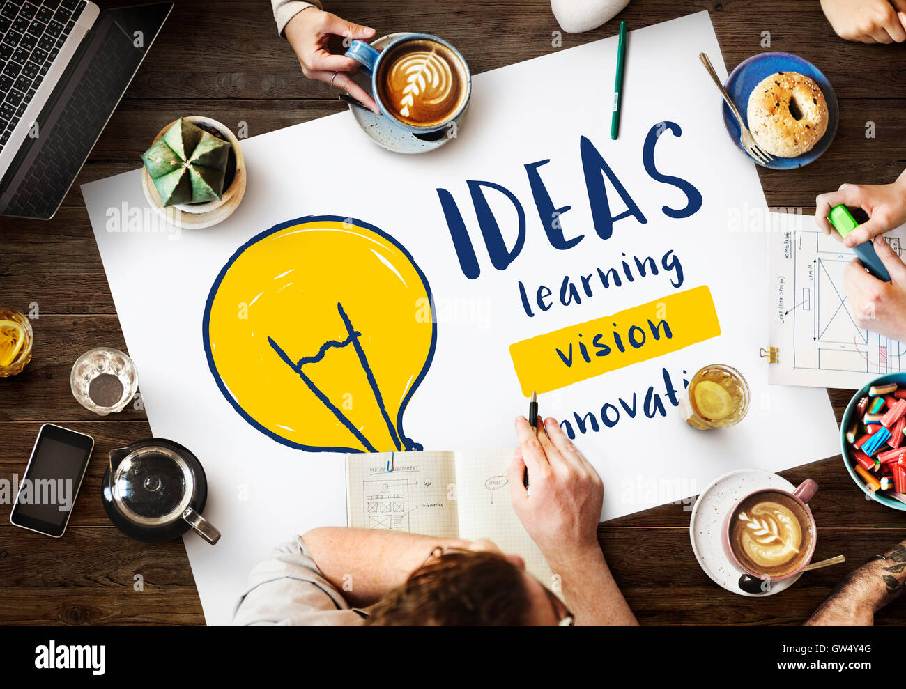 Light Bulb Ideas Creativity Innovation Invention Concept Stock Photo ...