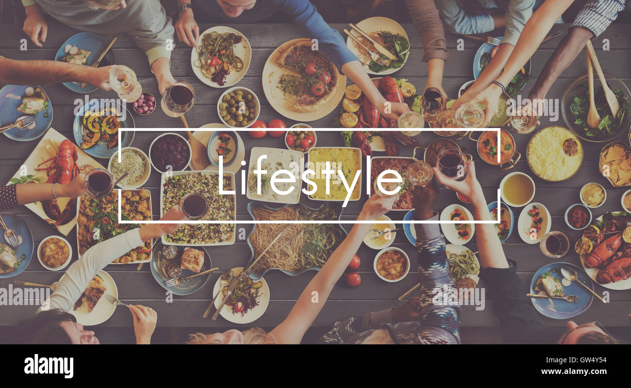 Lifestyle Unique Way of Life Style Interests Behavior Concept Stock ...