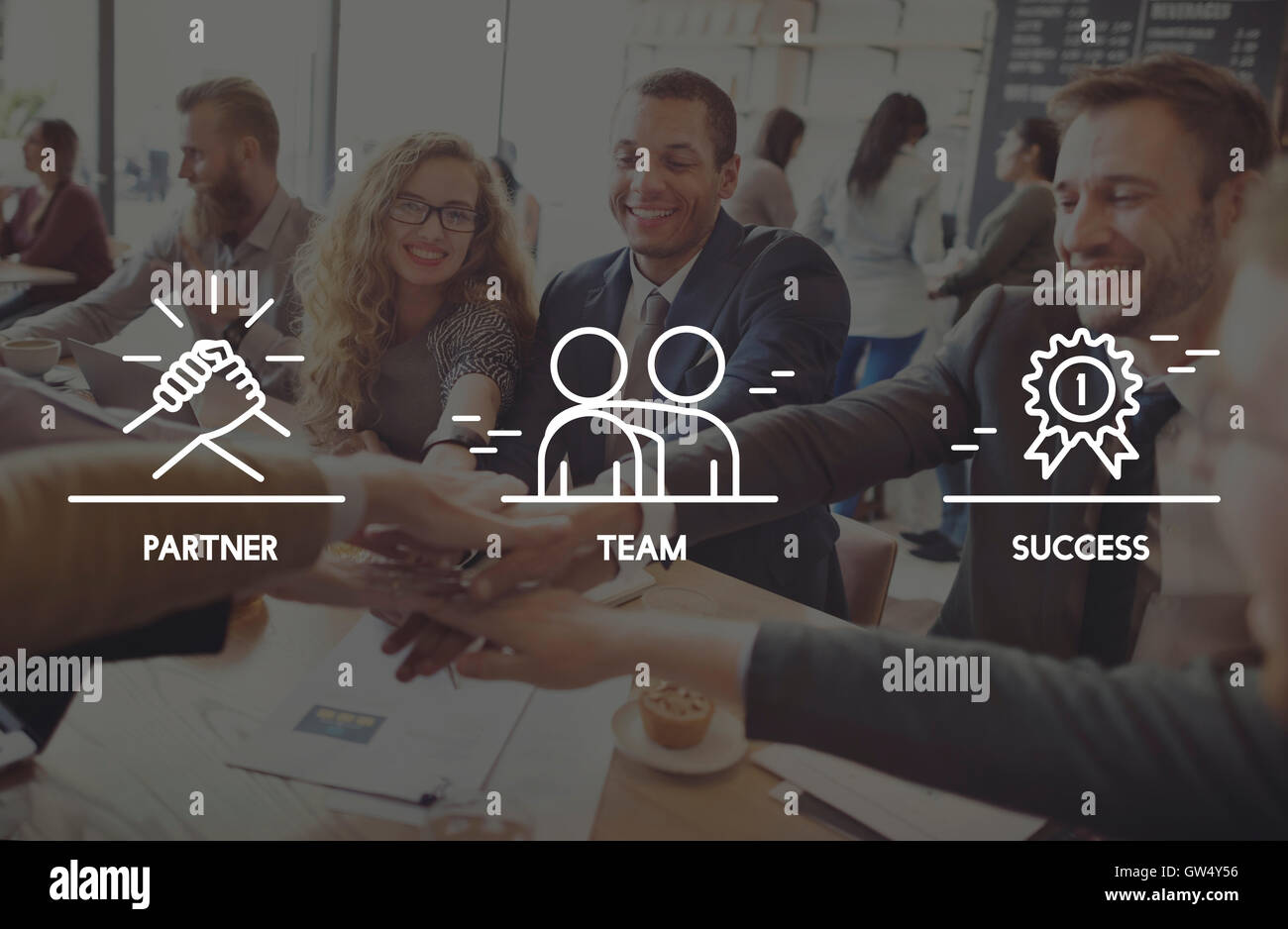 Team Partner Success People Graphic Concept Stock Photo - Alamy