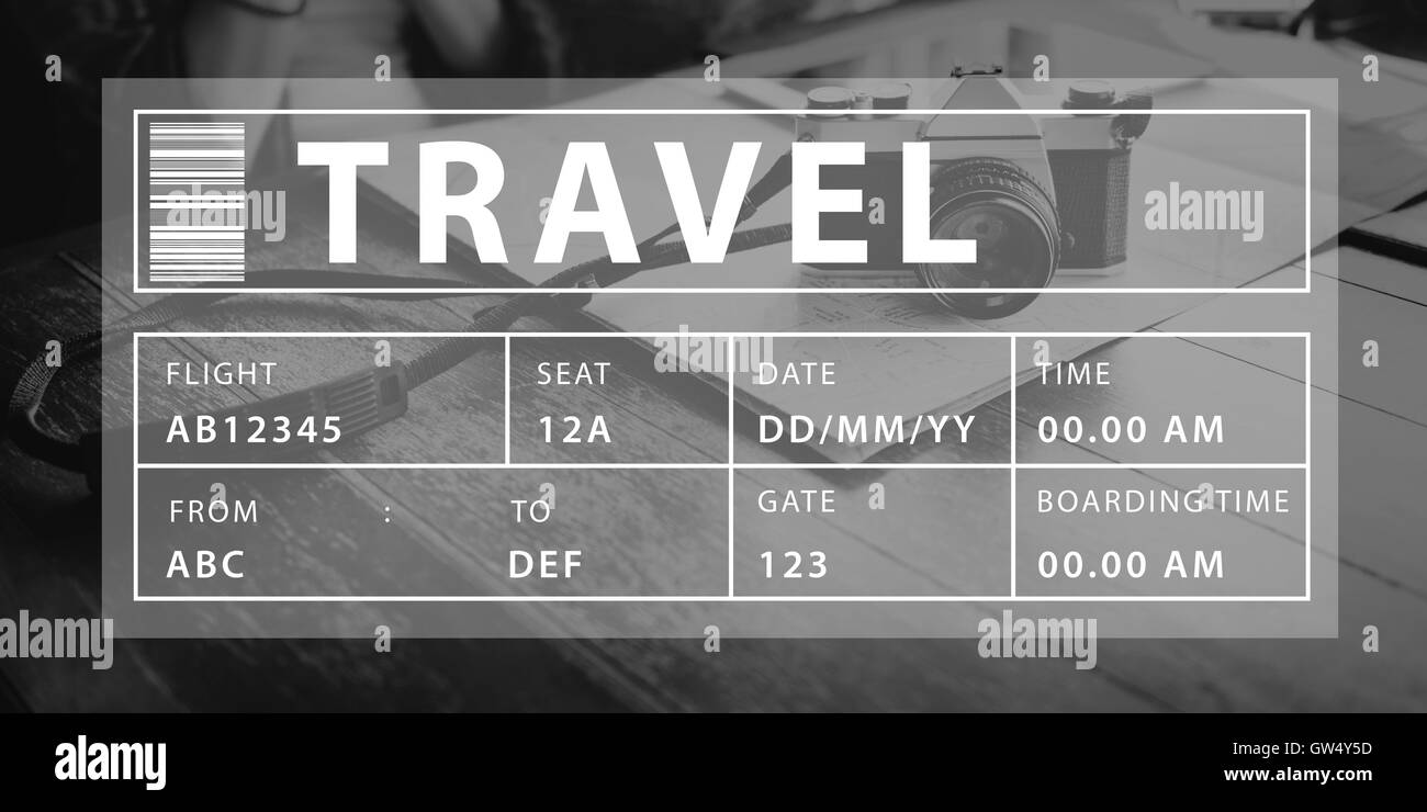 Creative travel concept Black and White Stock Photos & Images - Alamy