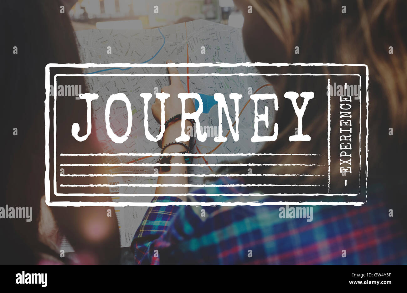 Journey Destination Explore Vacation Graphic Concept Stock Photo - Alamy