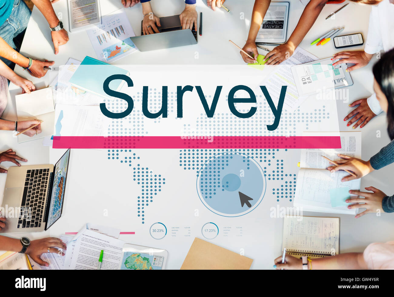 Survey Solutions Survey Information Feedback Concept Stock Photo - Alamy