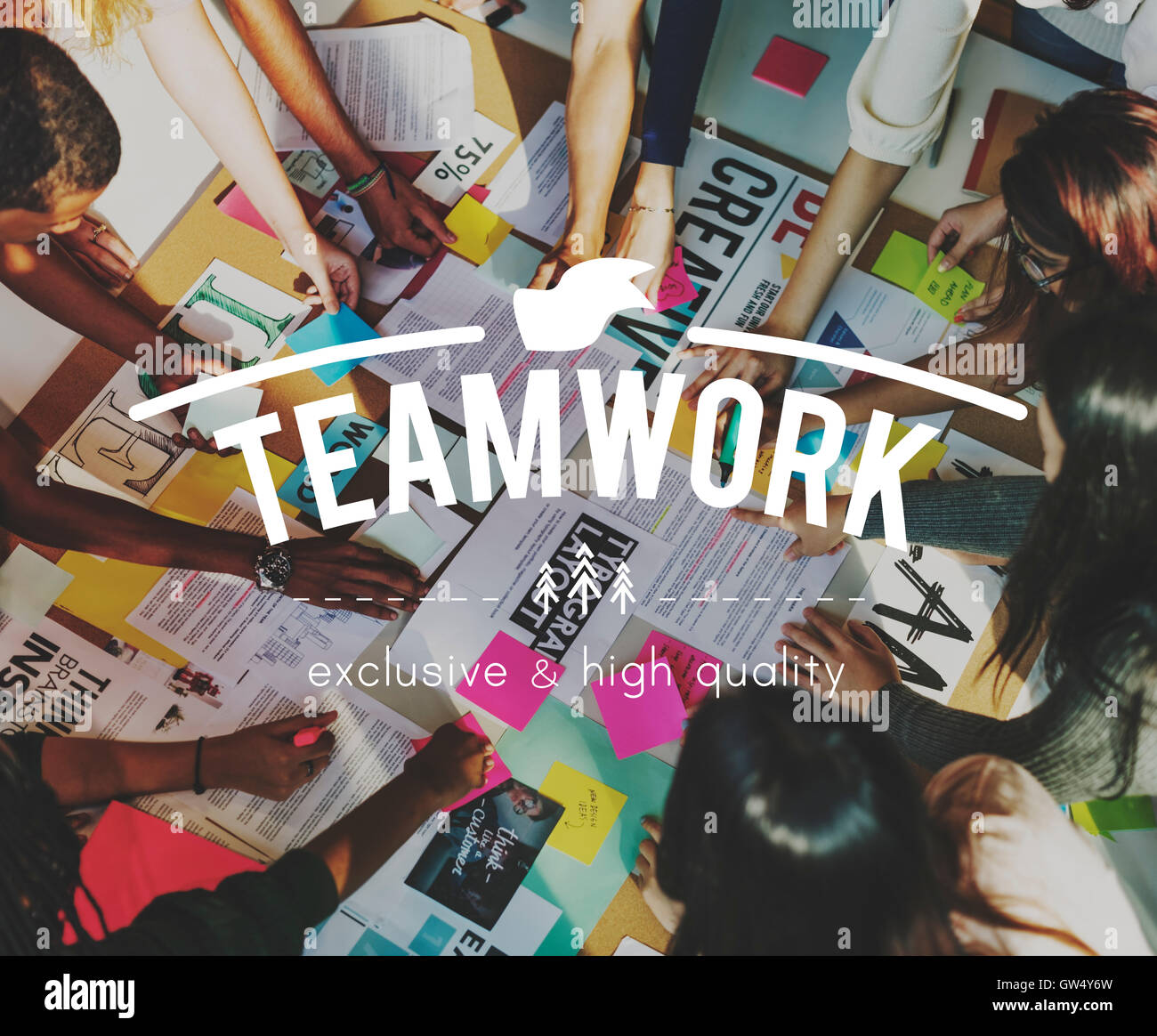 Teamwork Collaboration Togetherness Association Concept Stock Photo - Alamy