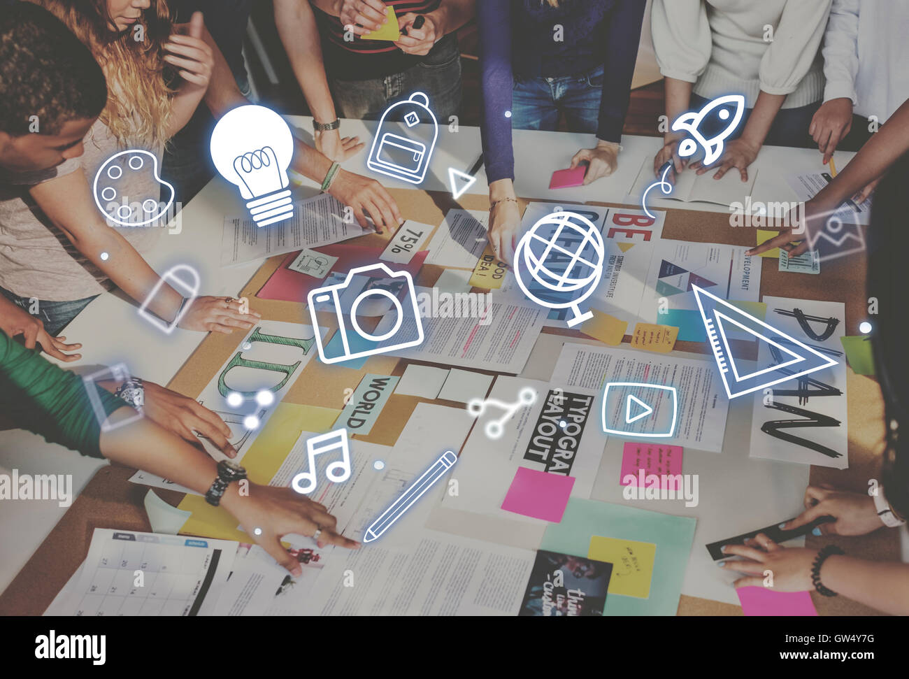 Creativity Design Process Graphics Concept Stock Photo - Alamy