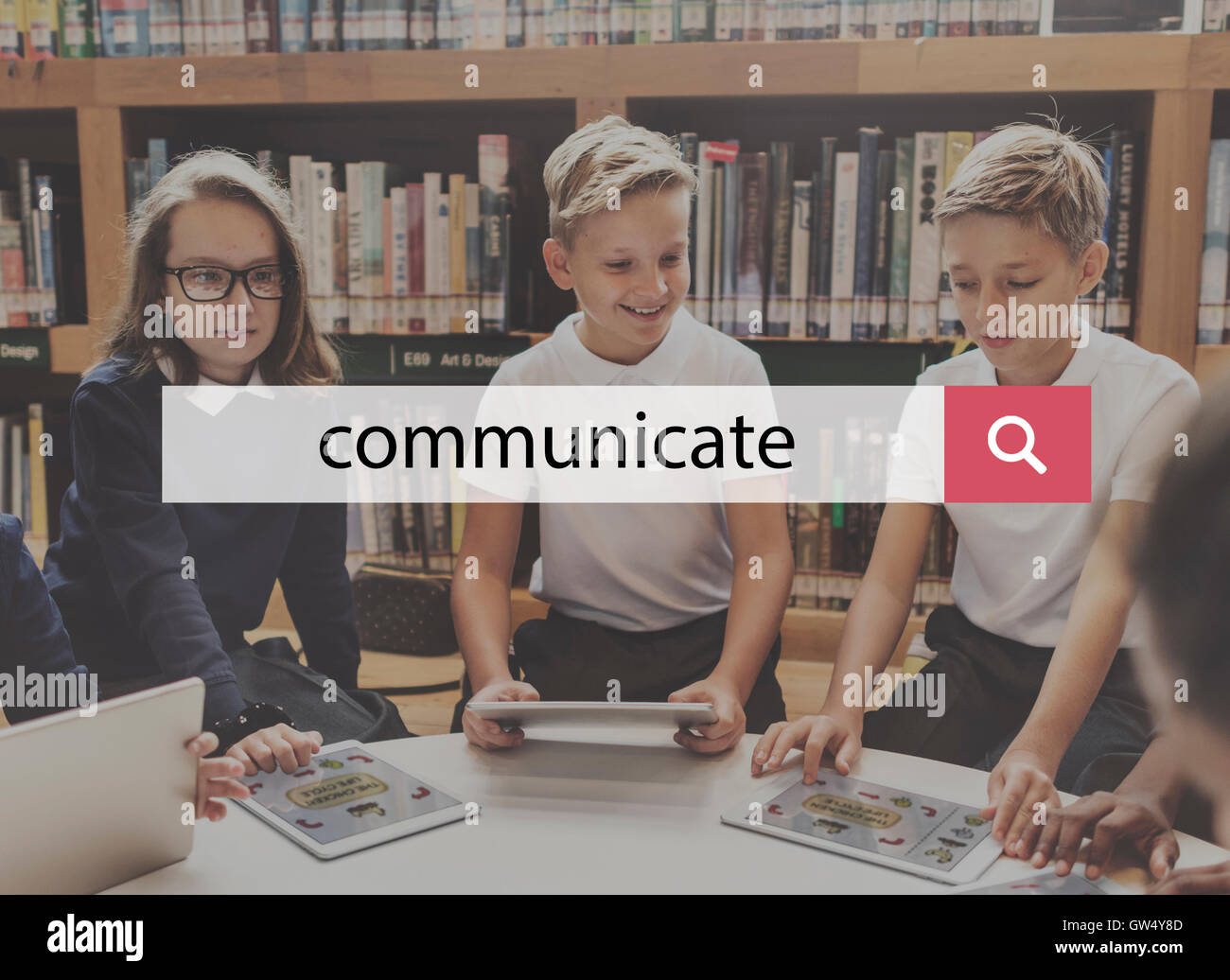 Students Learning Education Information Concept Stock Photo - Alamy