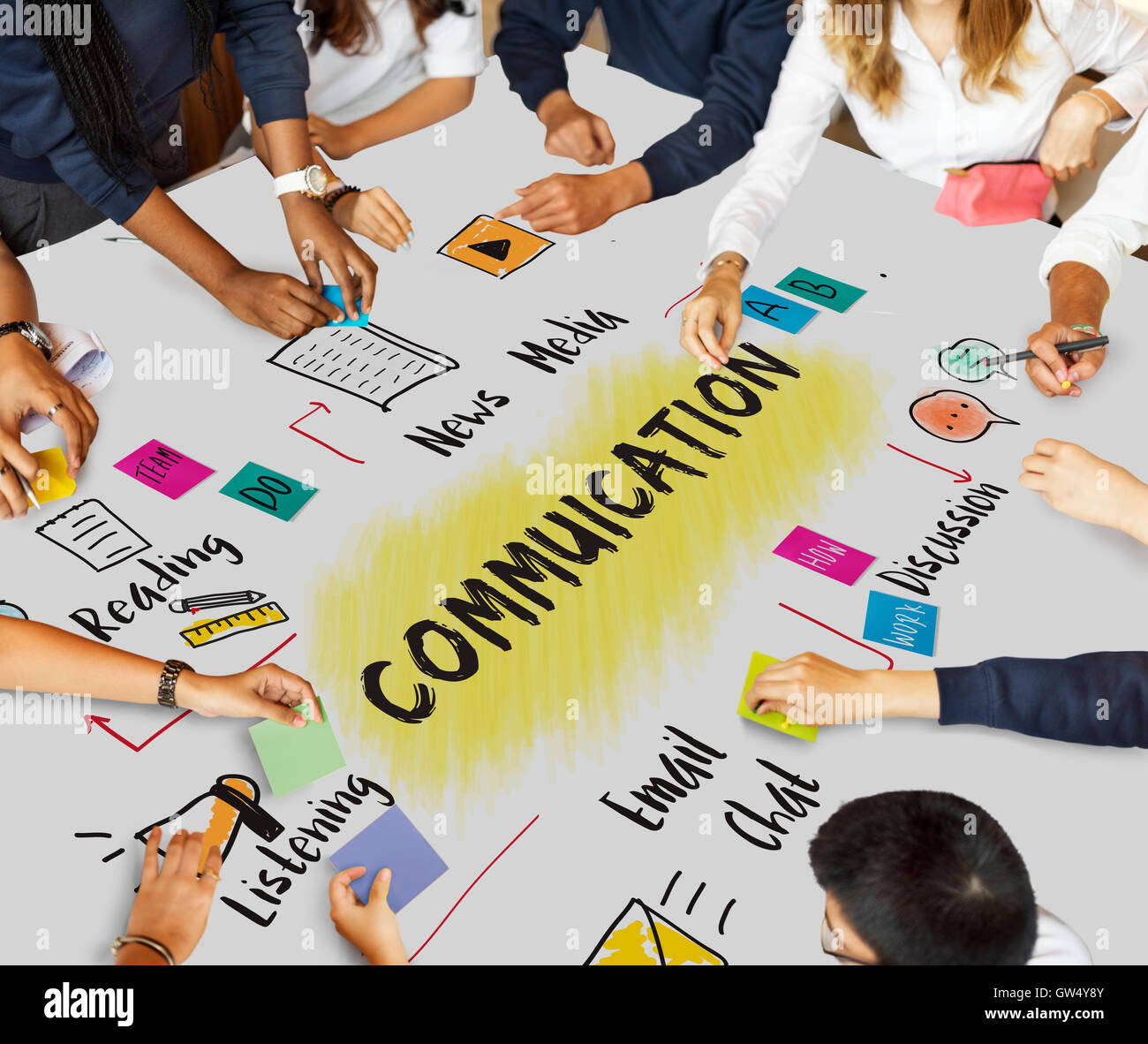 Communication Discussion Team Work Ideas Concept Stock Photo - Alamy