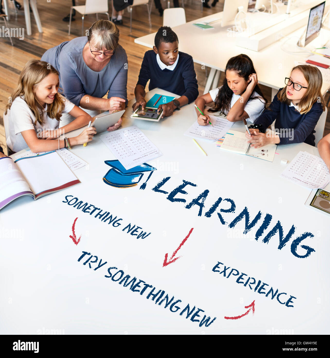 Learning Education Academics Concept Stock Photo - Alamy