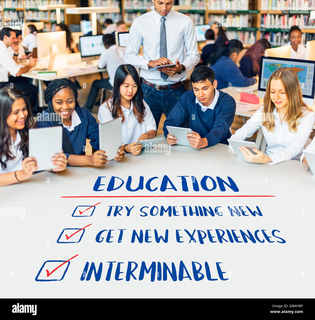 Education Try Something New Development Concept Stock Photo - Alamy